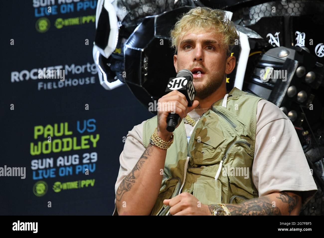 Los Angeles, USA. 13th July, 2021. Jake Paul at the JAKE PAUL VS. TYRON ...