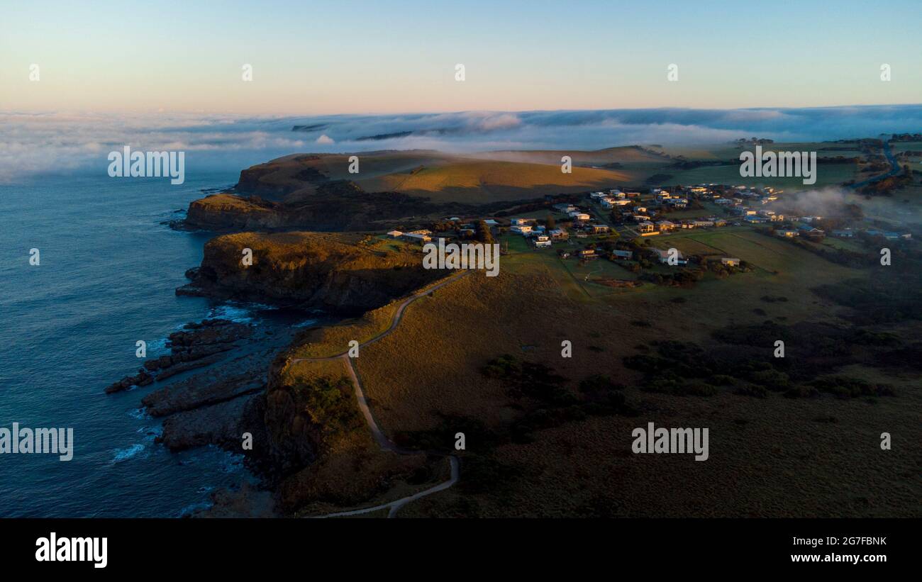 Sunrise at Kilcunda Stock Photo - Alamy