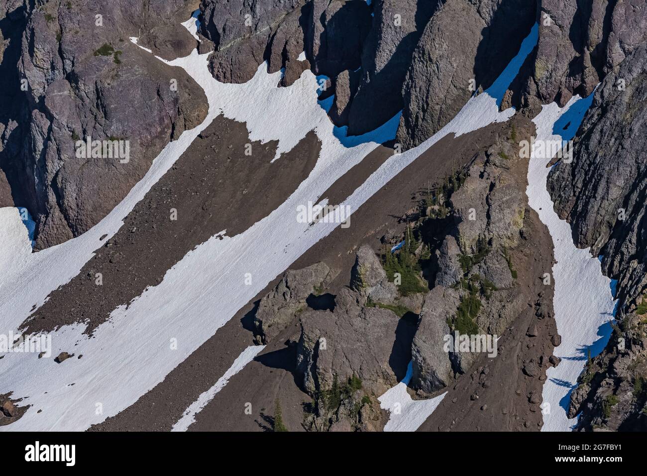 Stunning mountains rising above Marmot Pass in the Buckhorn Wilderness ...