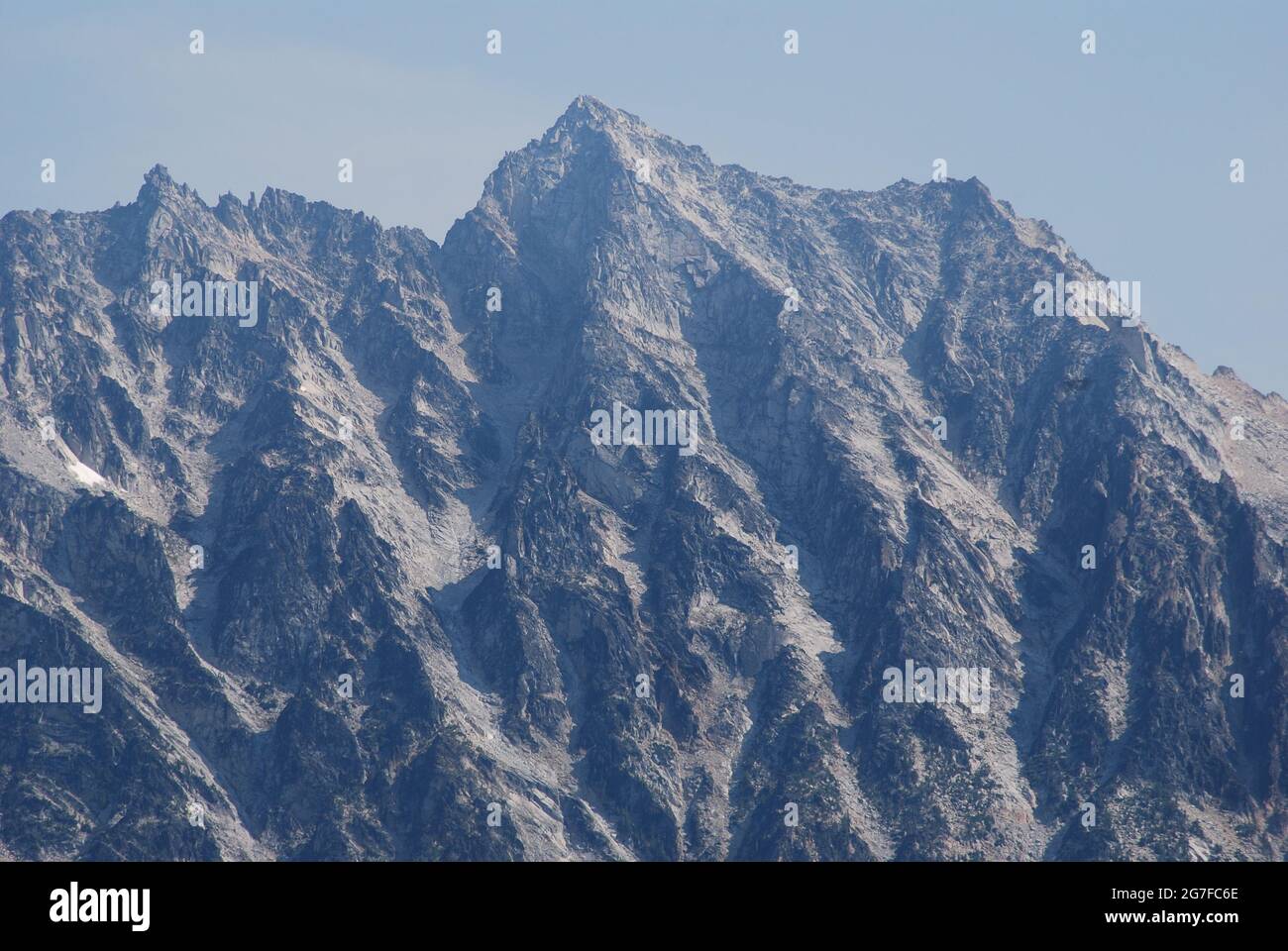 Mt. Stuart and the rugged rock of the Stuart Range, Cascade Mts, WA ...
