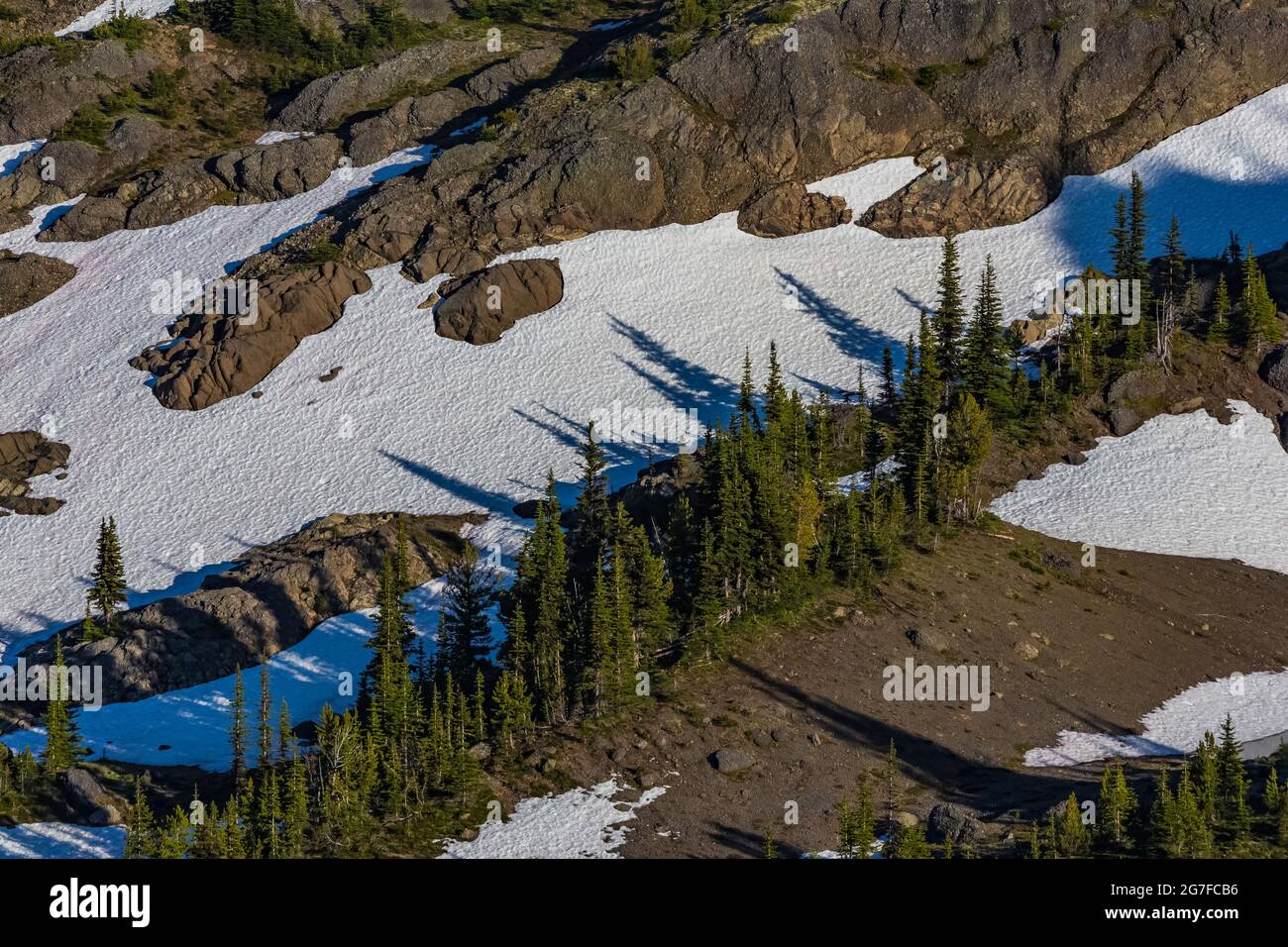 Stunning mountains rising above Marmot Pass in the Buckhorn Wilderness ...