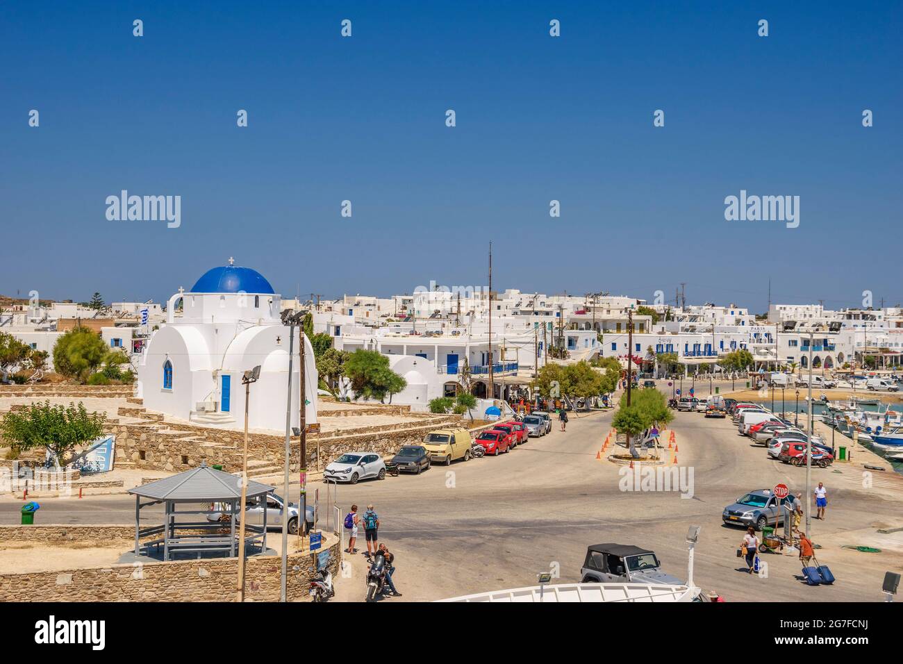 Antiparos island, Greece - June 2017: Beautiful seascape view ...