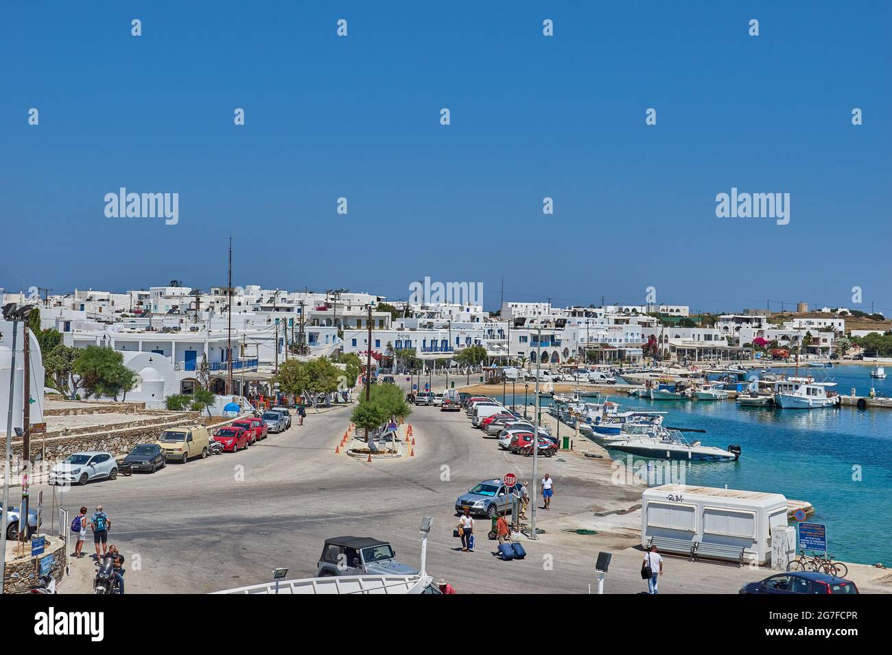 Antiparos island, Greece - June 2017: Beautiful seascape view ...