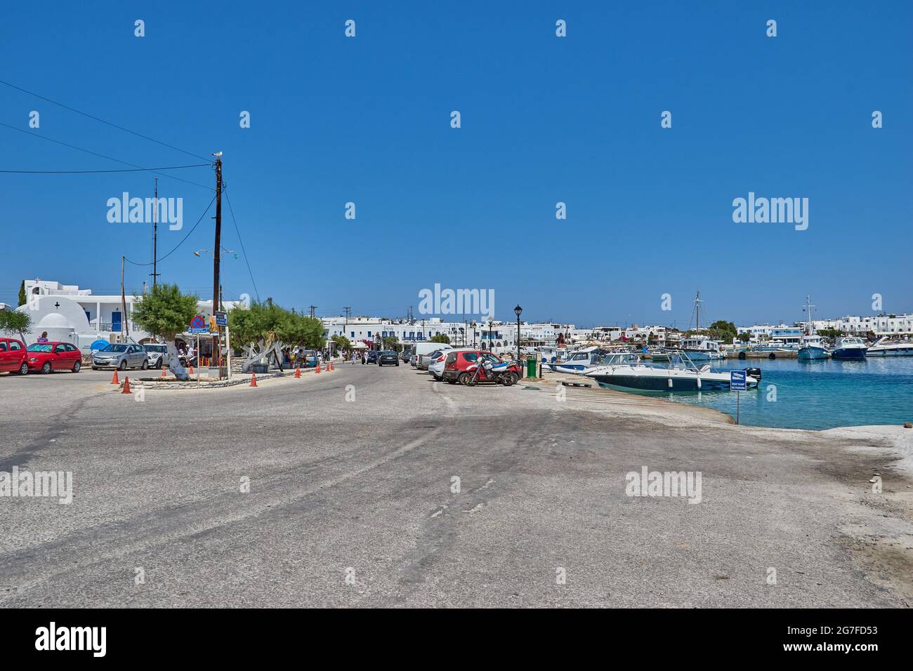 Antiparos island, Greece - June 2017: Beautiful seascape view ...