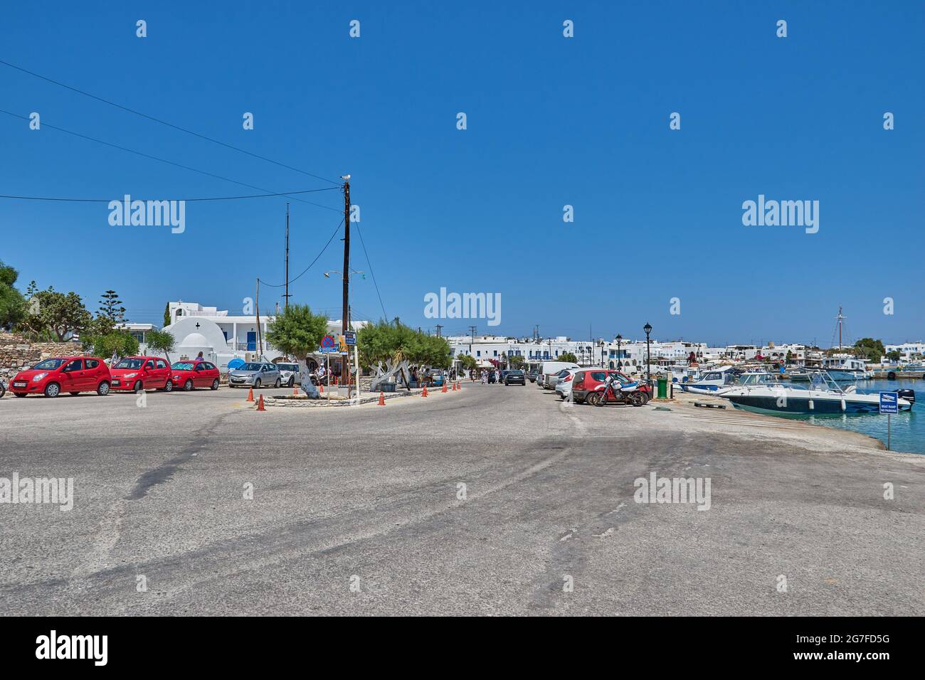 Antiparos island, Greece - June 2017: Beautiful seascape view ...