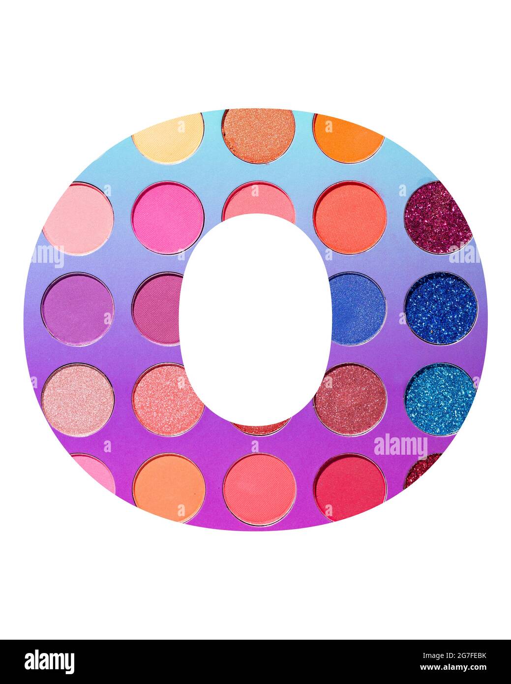 Alphabet letter o, with colorful circles background Stock Photo - Alamy