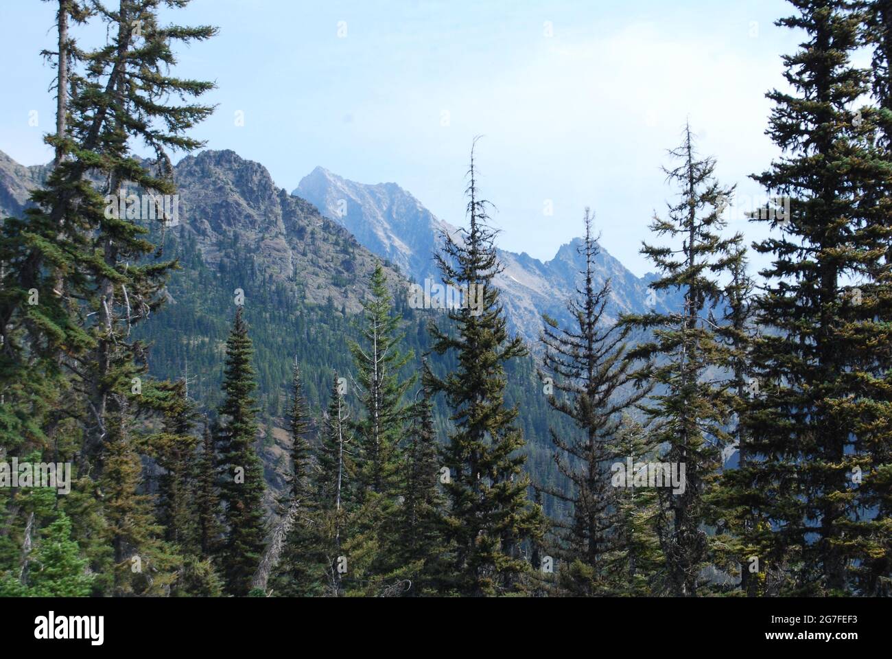 Mt. Stuart and the rugged rock of the Stuart Range, Cascade Mts, WA ...