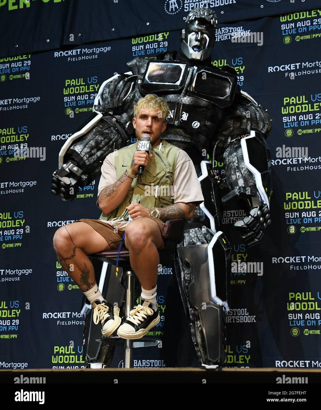 Los Angeles, USA. 13th July, 2021. Jake Paul at the JAKE PAUL VS. TYRON ...
