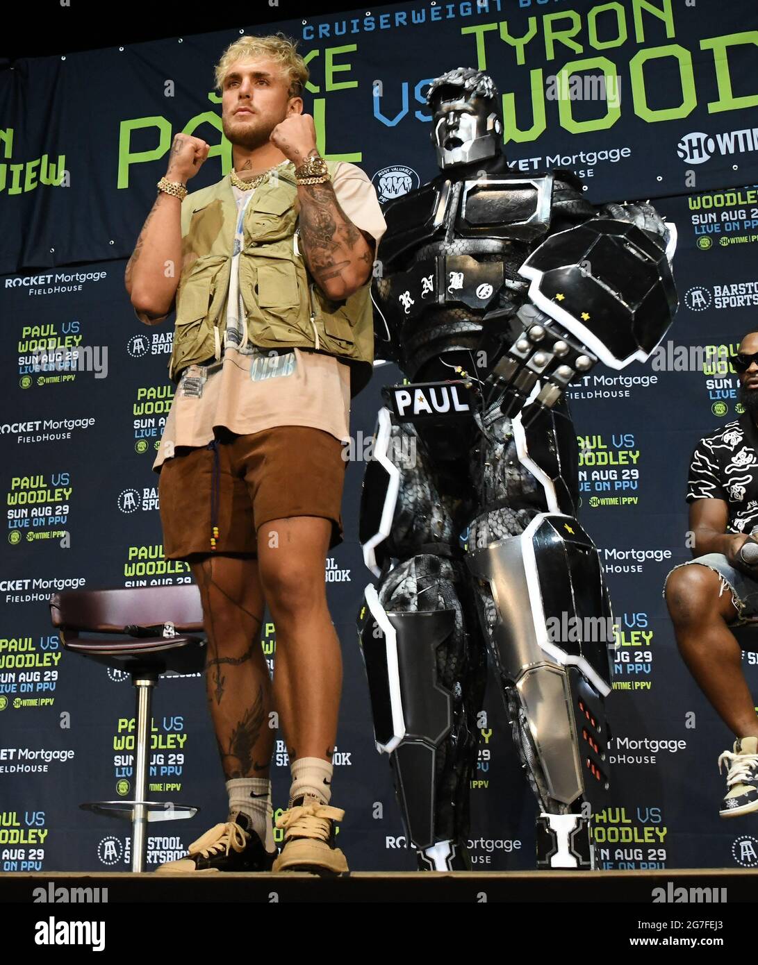 Los Angeles, USA. 13th July, 2021. Jake Paul at the JAKE PAUL VS. TYRON ...