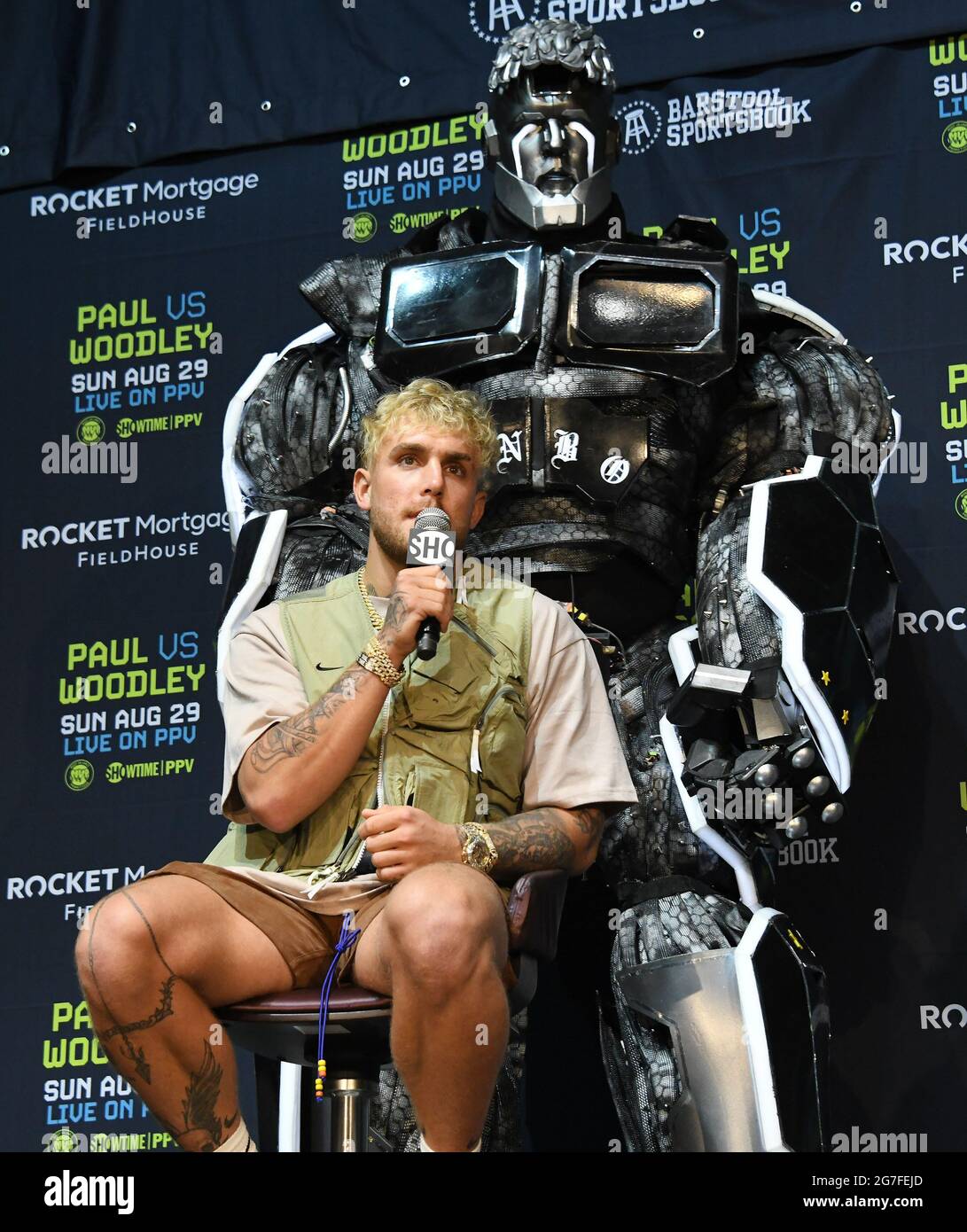 Los Angeles, USA. 13th July, 2021. Jake Paul at the JAKE PAUL VS. TYRON ...