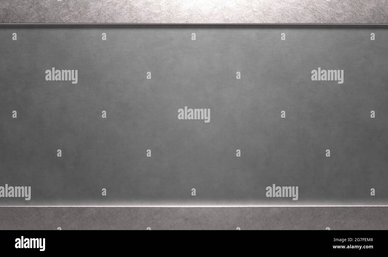 Scratched silver metal panel background Stock Photo - Alamy