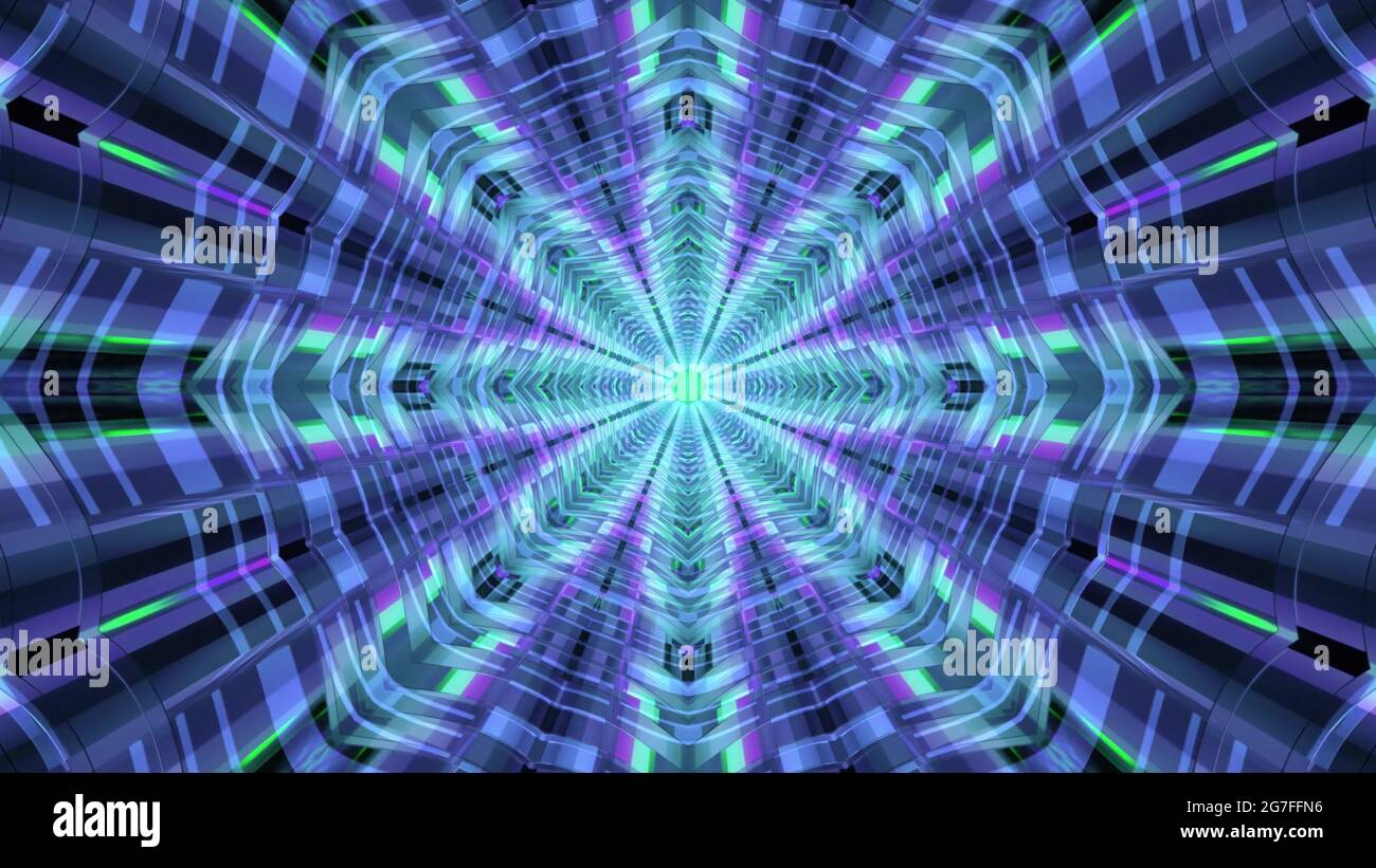 Abstract 3D illustration in blue and light blue colors Stock Photo - Alamy