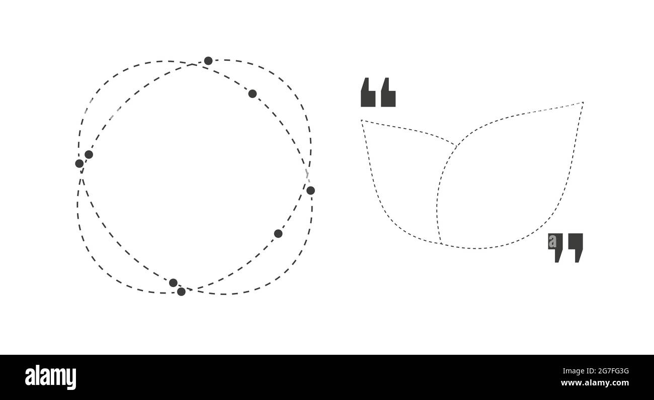 Science and ecology empty text boxes, speech bubbles or quote frames ...