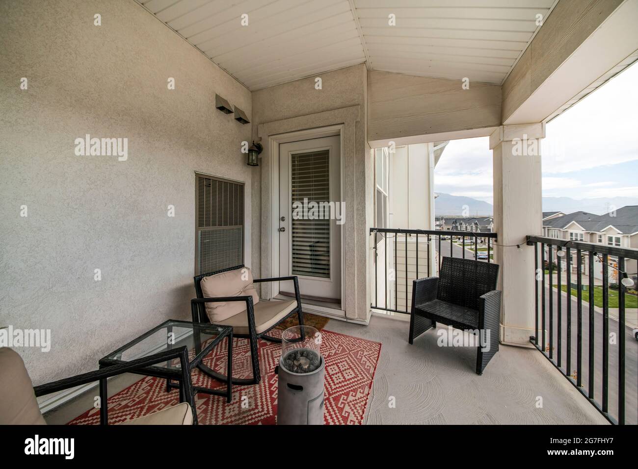 Balcony railings interior hi-res stock photography and images - Alamy