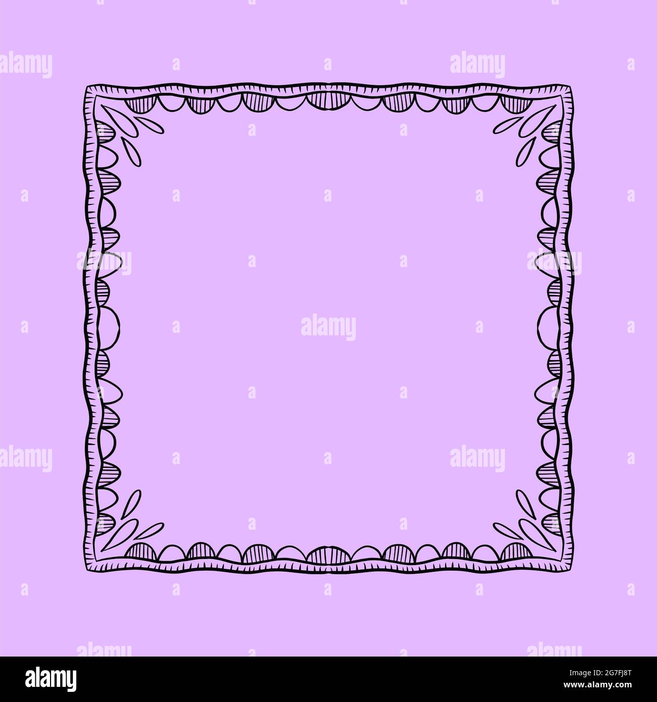 Purple Square Outline