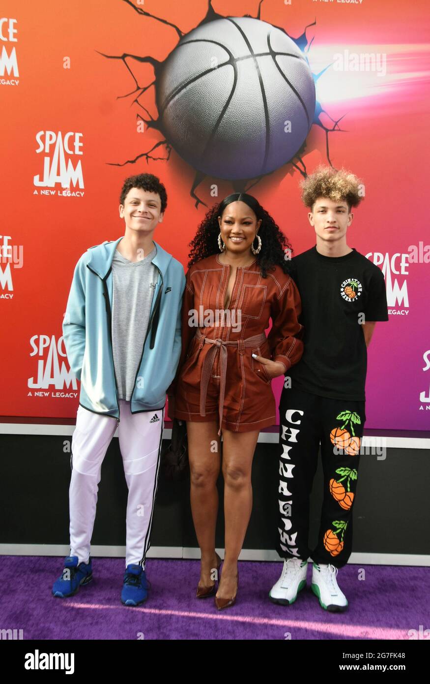 Los Angeles, California, USA 12th July 2021 (L-R) Jax Joseph Nilon ...