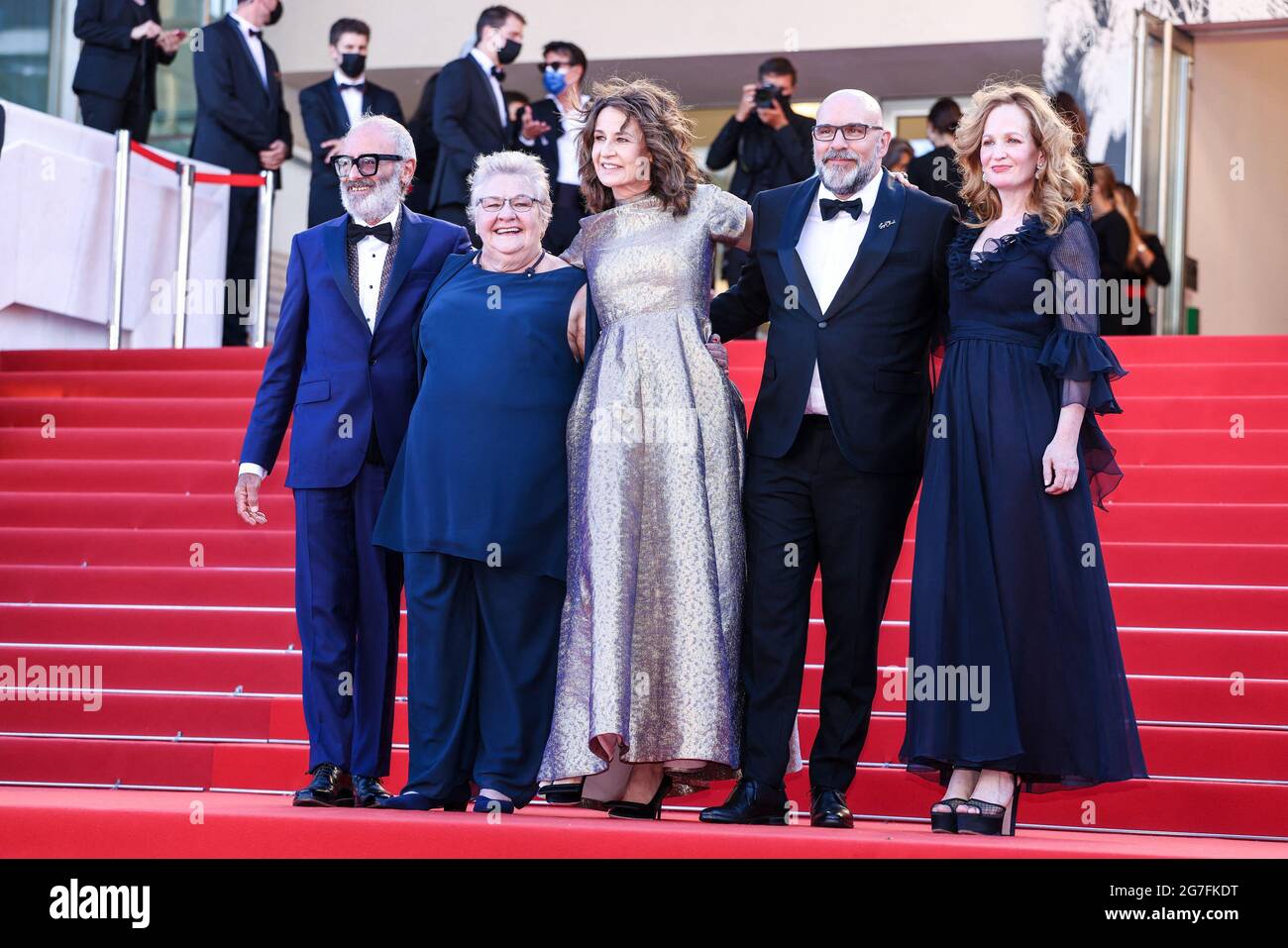 CANNES - JULY 13: Roc Lafortune, Danielle Fichaud, Valerie Lemercier ...