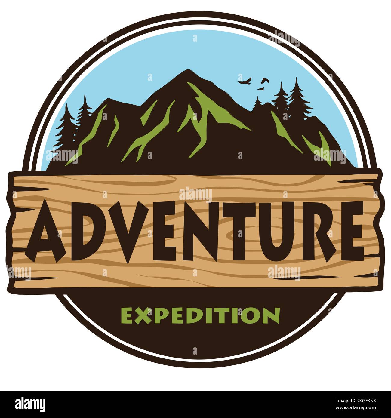 Adventure Mountain Expedition Camping Logo Template Vector Stock Vector ...