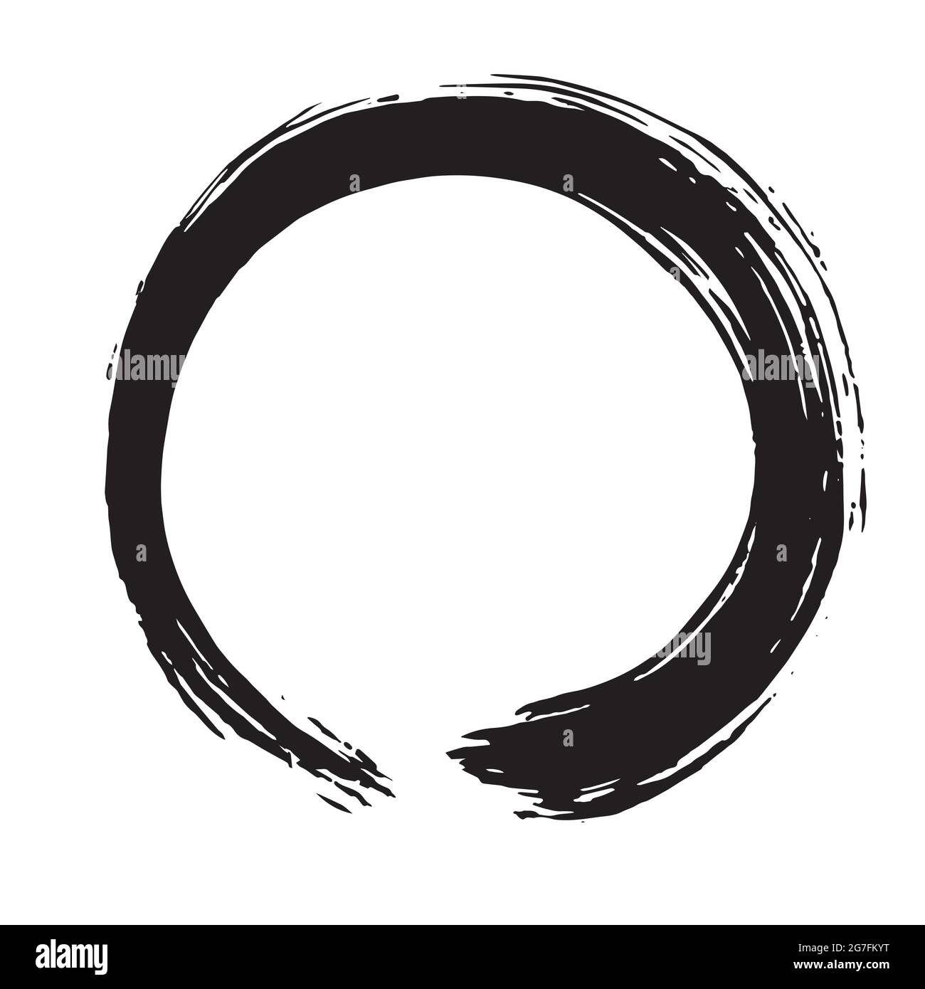 Black Enso Zen Vector Brush Vector Stock Vector Image & Art - Alamy