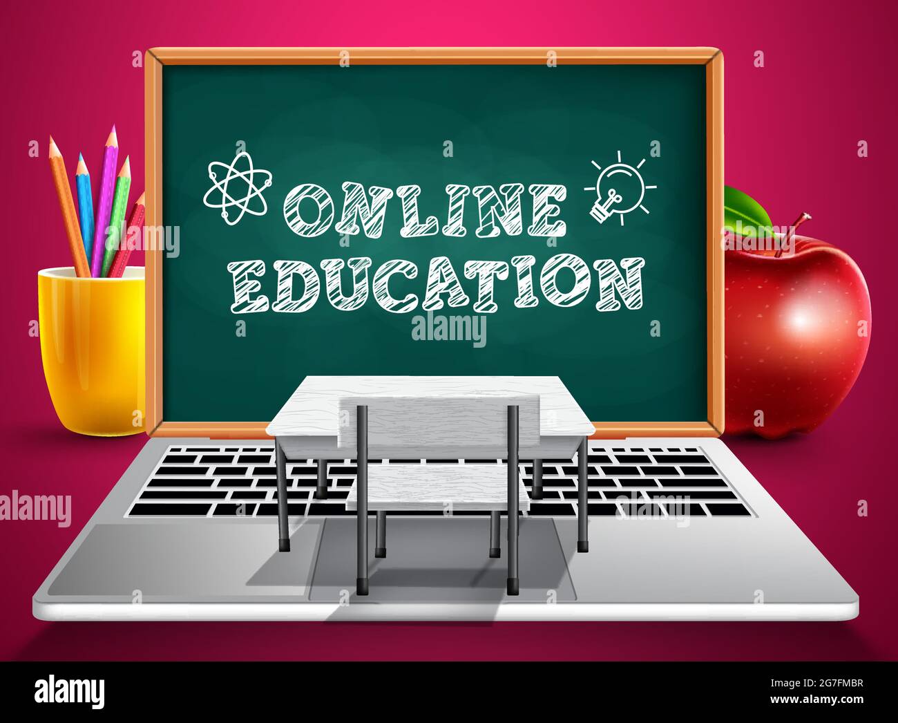 Digital classroom Stock Vector Images - Alamy