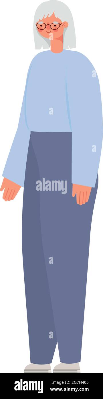 Beauty and woman and older and face Stock Vector Images - Alamy