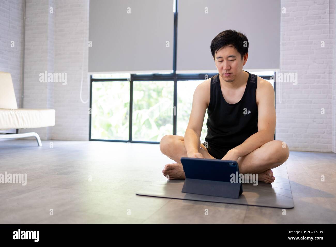 Asian male exercising hi-res stock photography and images - Alamy