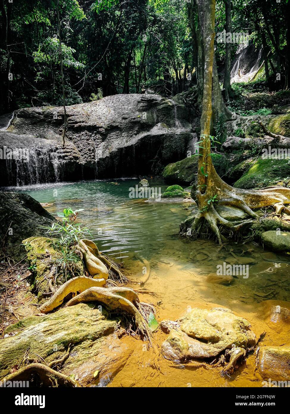 Haew Suwat Waterfall in Khao Yai National Park in Nakhon Ratchasima ...