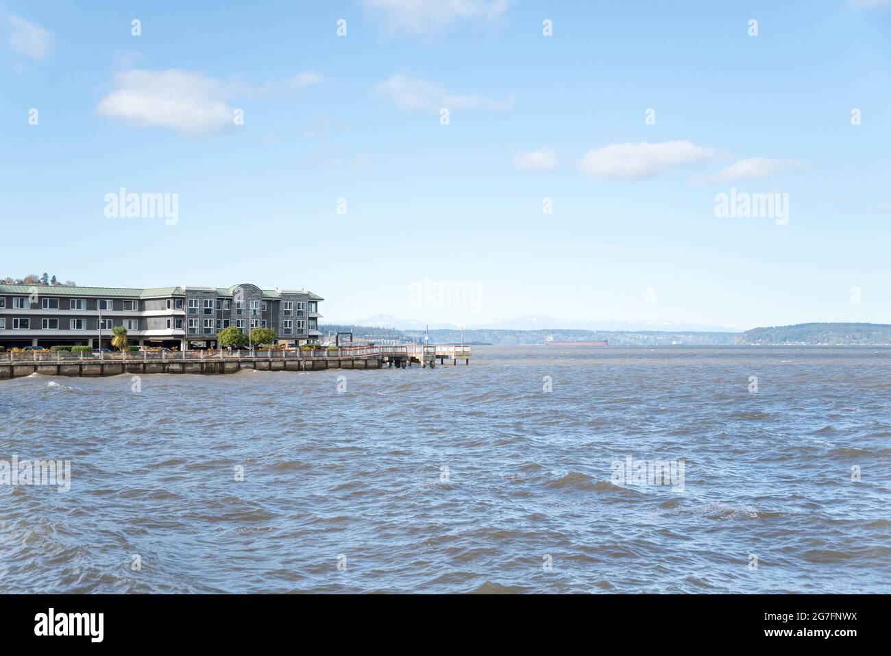 Building exterior at Tacoma waterfront in Washington Stock Photo - Alamy