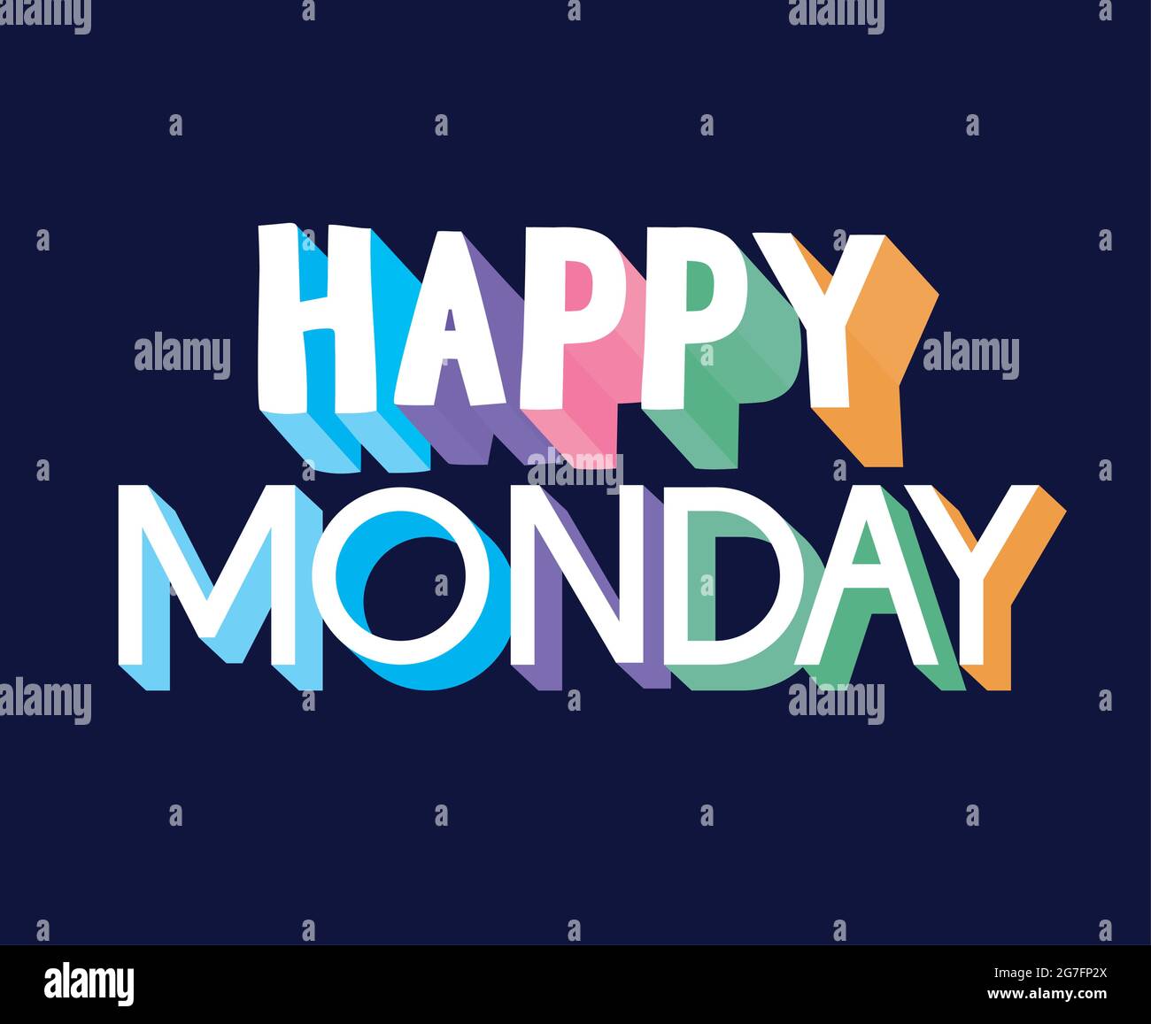 poster of happy monday Stock Vector Image & Art - Alamy