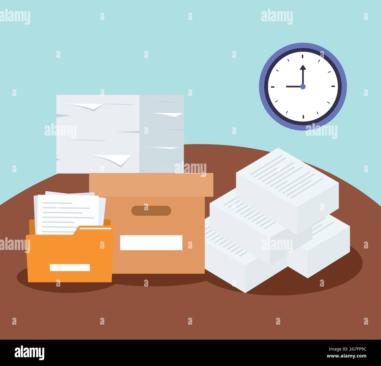 Sheet piles Stock Vector Images - Alamy