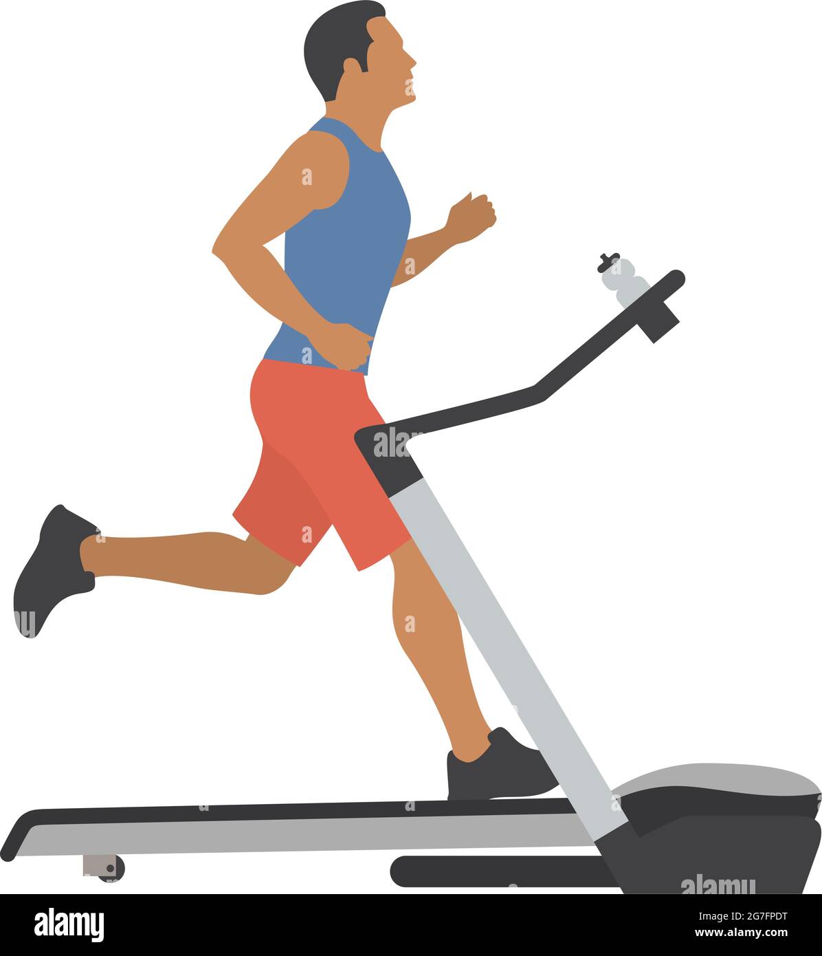Treadmill cartoon icon hi-res stock photography and images - Alamy