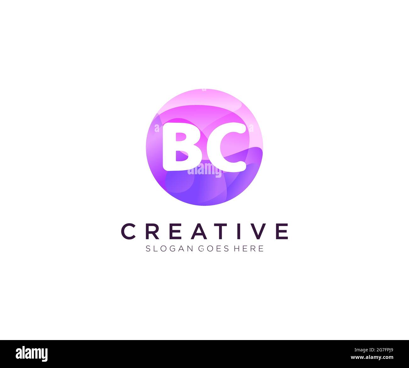 BC initial logo With Colorful Circle template Stock Vector Image & Art ...