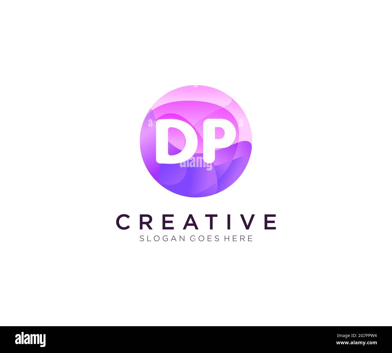 Initial dp logo vector vectors hi-res stock photography and images - Alamy