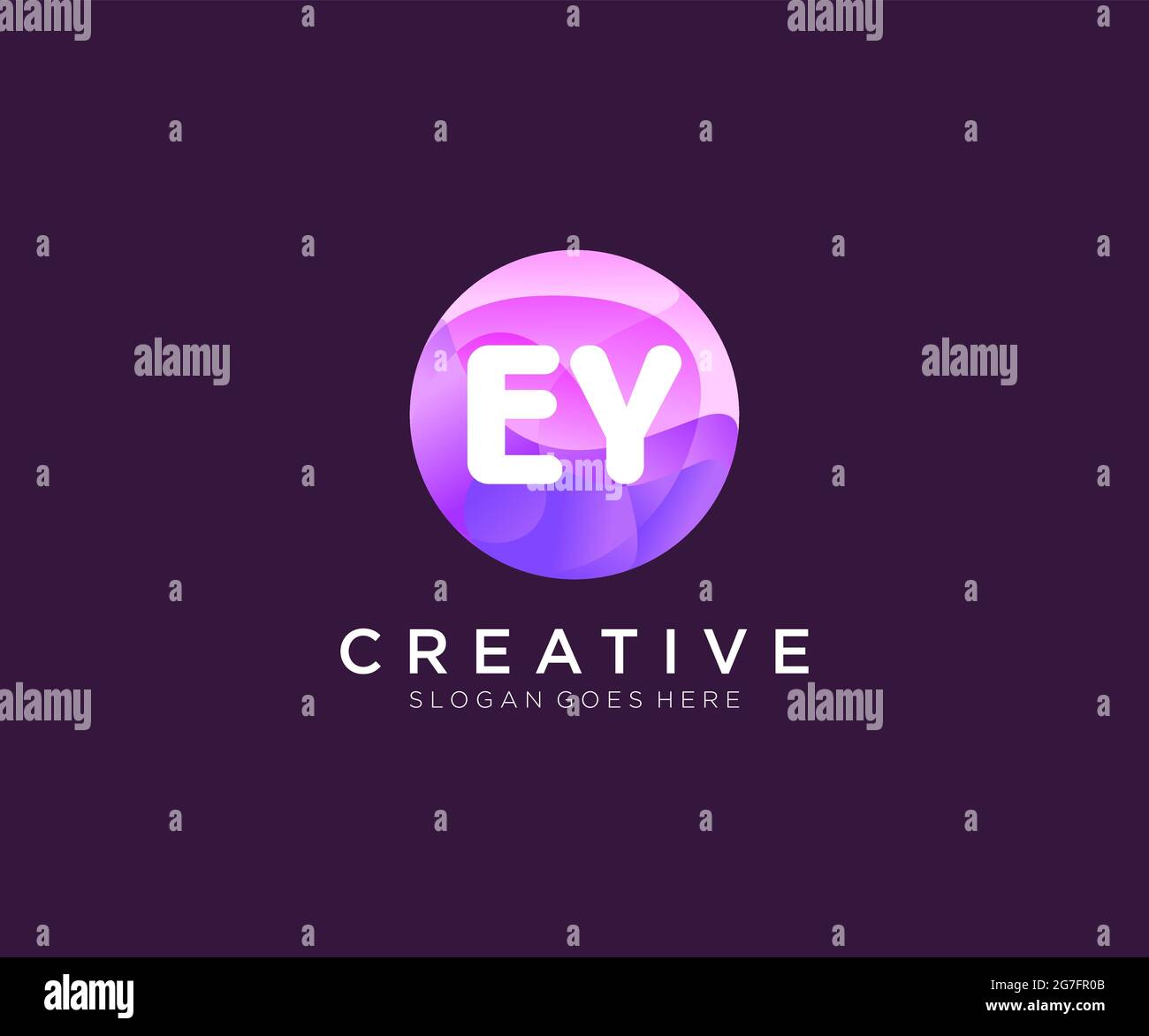 EY initial logo With Colorful Circle template Stock Vector Image & Art ...