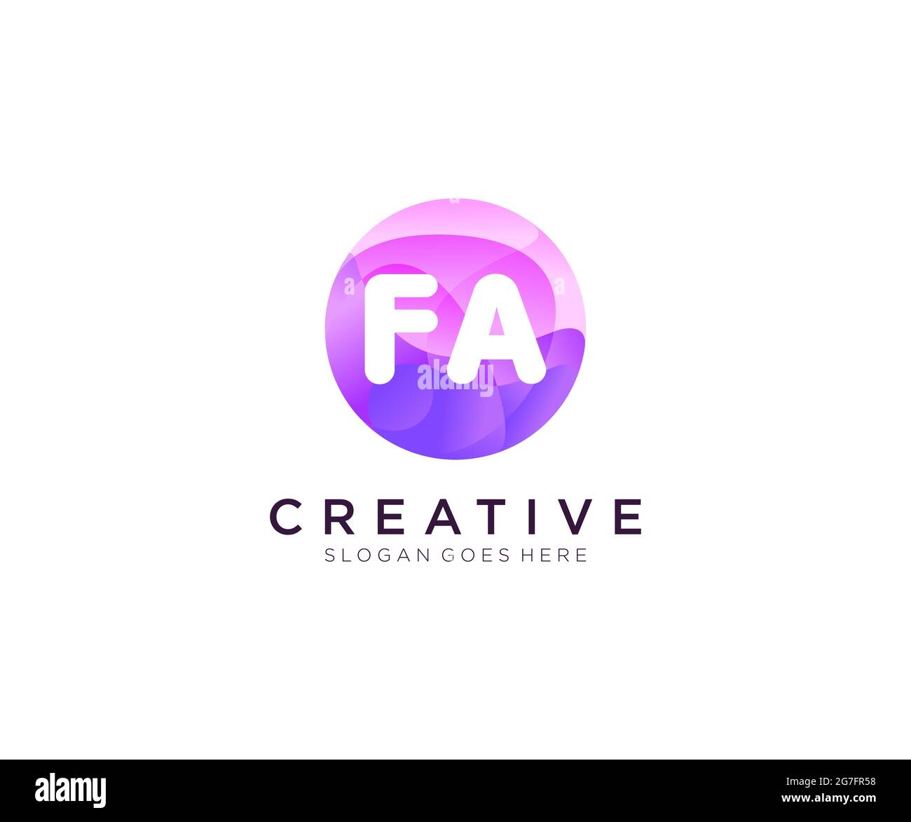 Fa initial logo hi-res stock photography and images - Alamy