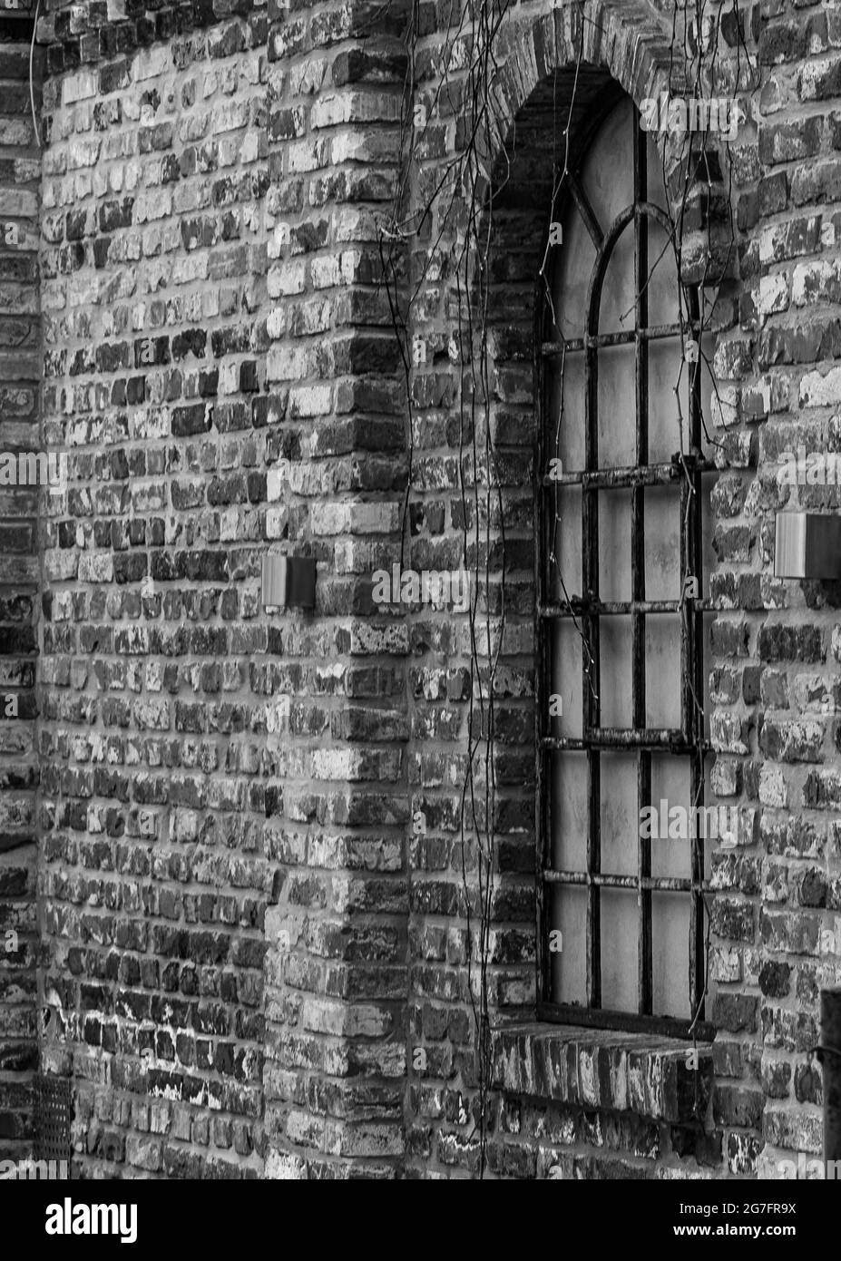 Old castle window Black and White Stock Photos & Images - Alamy