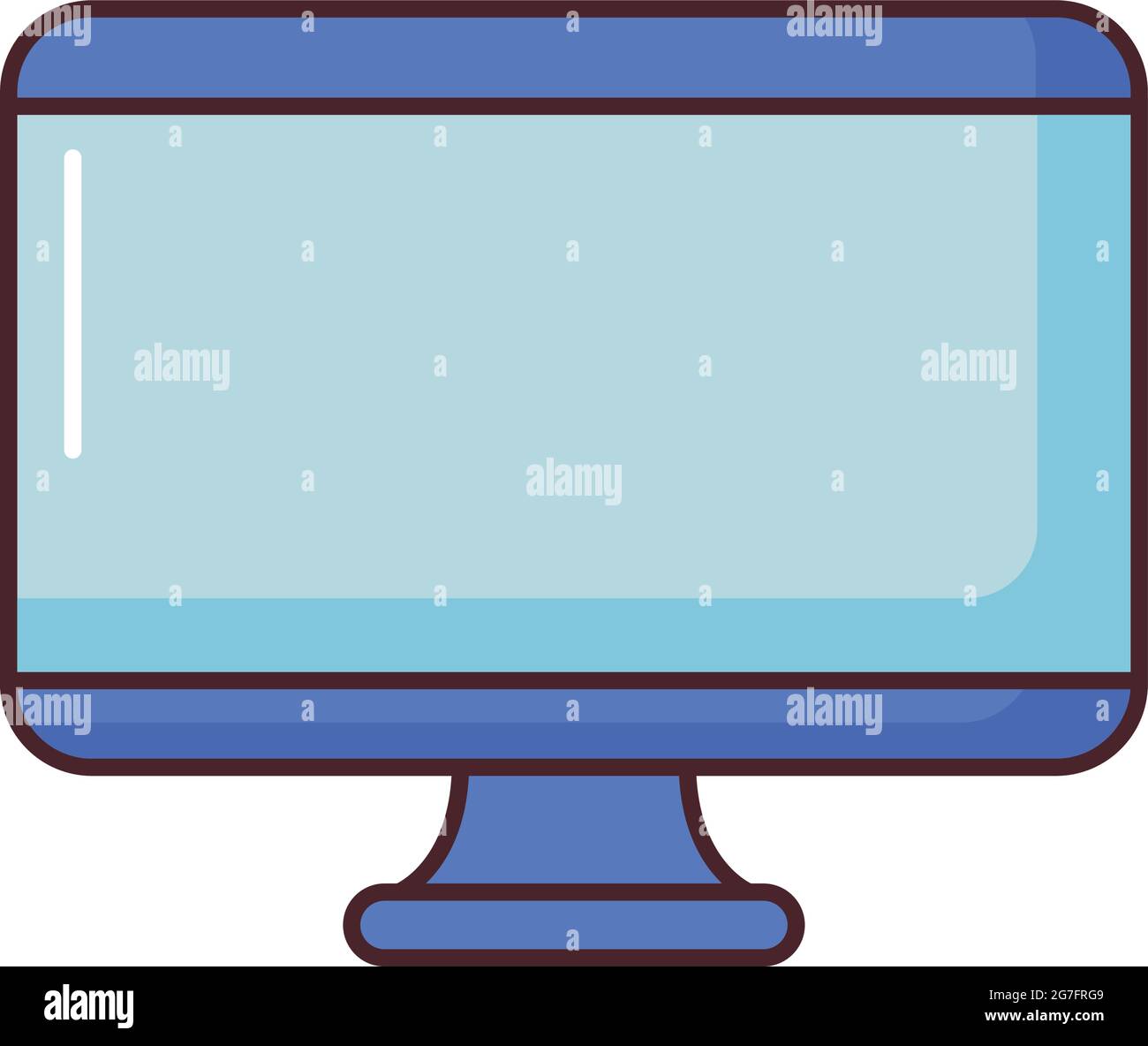blue monitor computer Stock Vector Image & Art - Alamy