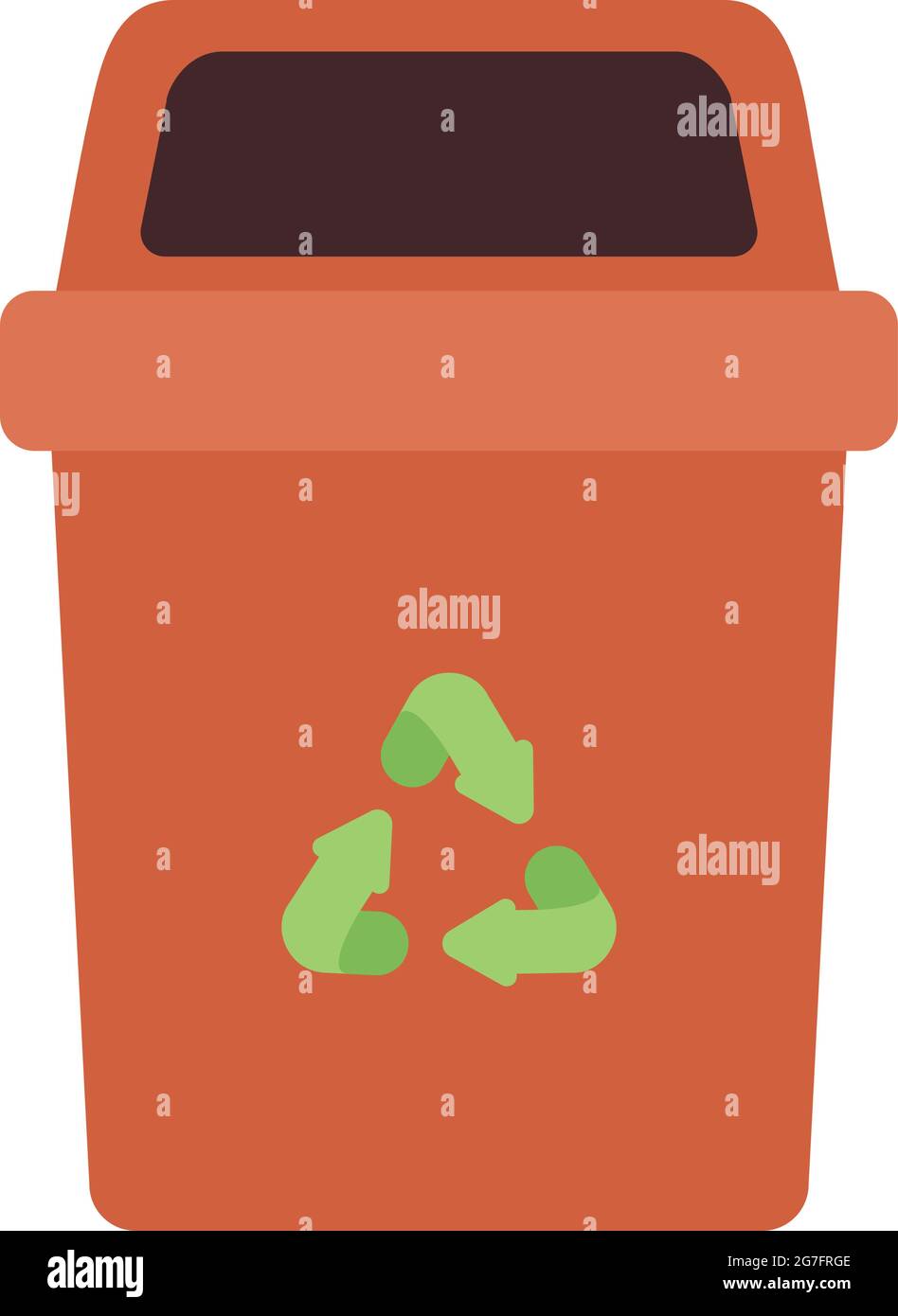 red recycling bin Stock Vector Image & Art - Alamy