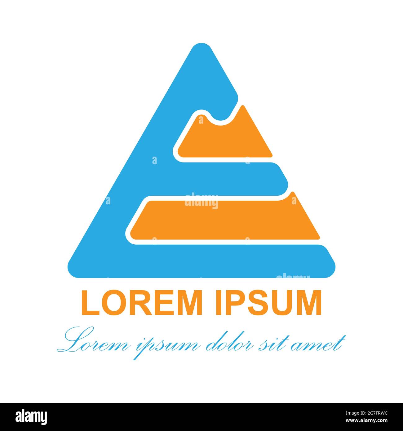 Abstract logo for business, company, social communications. Blank for a ...