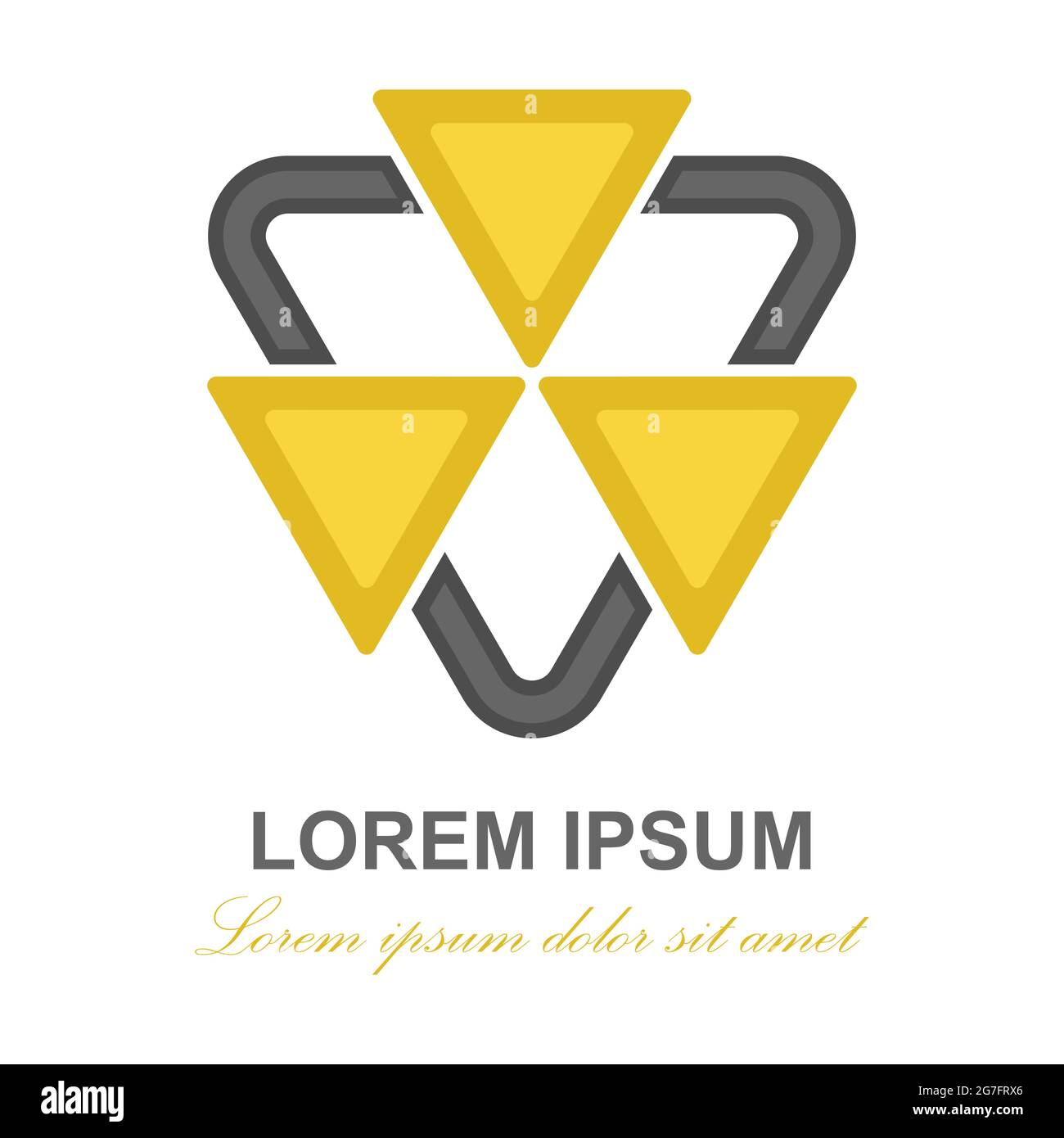 Abstract logo for business, company, social communications. Blank for a ...