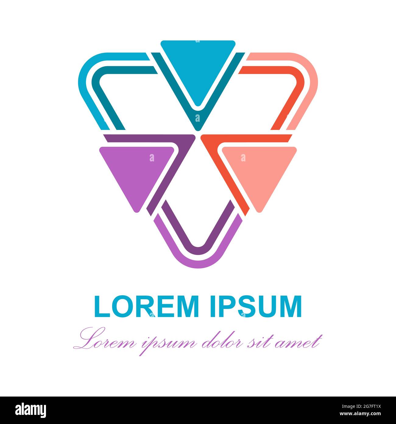 Abstract logo for business, company, social communications. Blank for a ...
