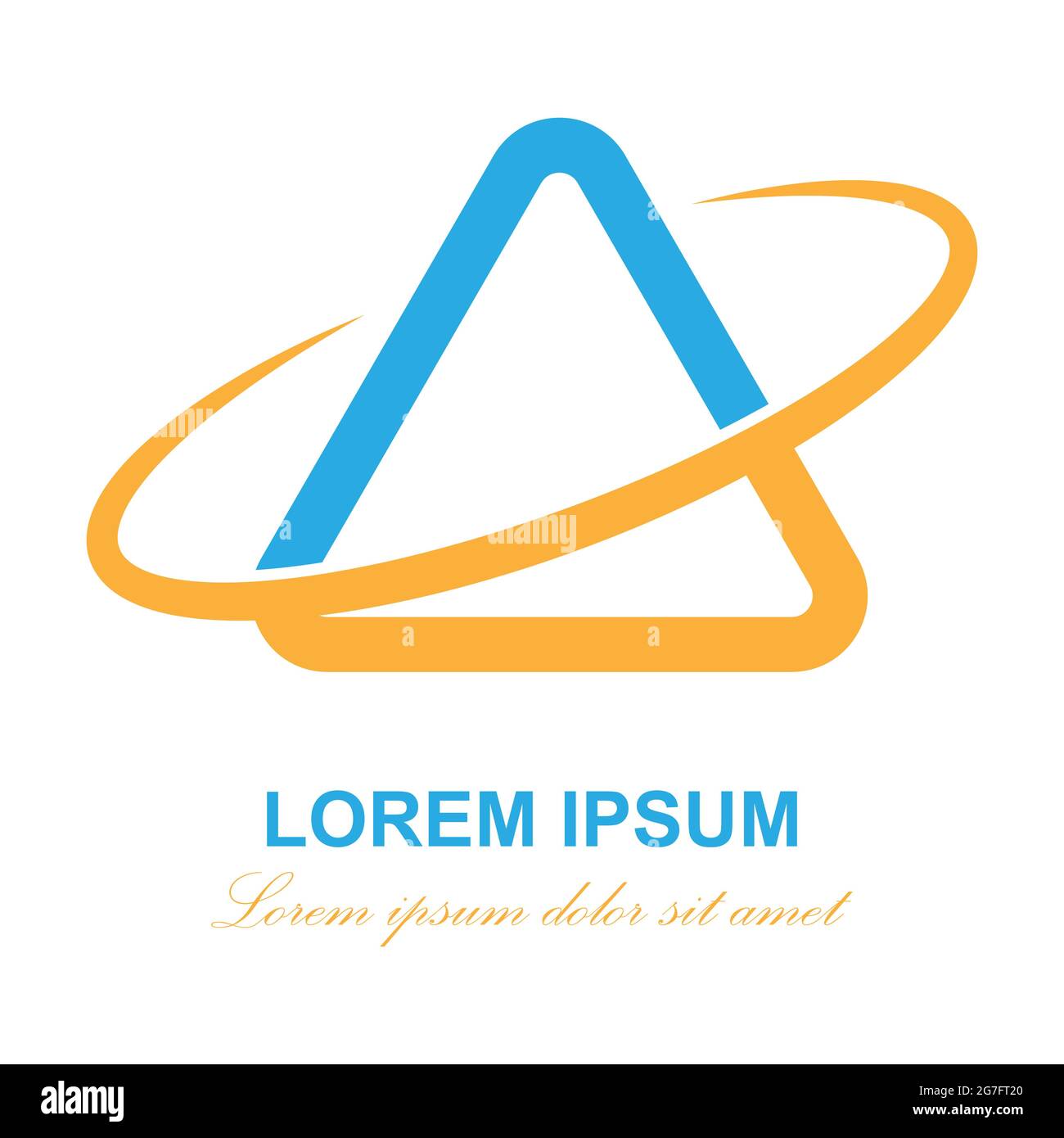Abstract logo for business, company, social communications. Blank for a ...