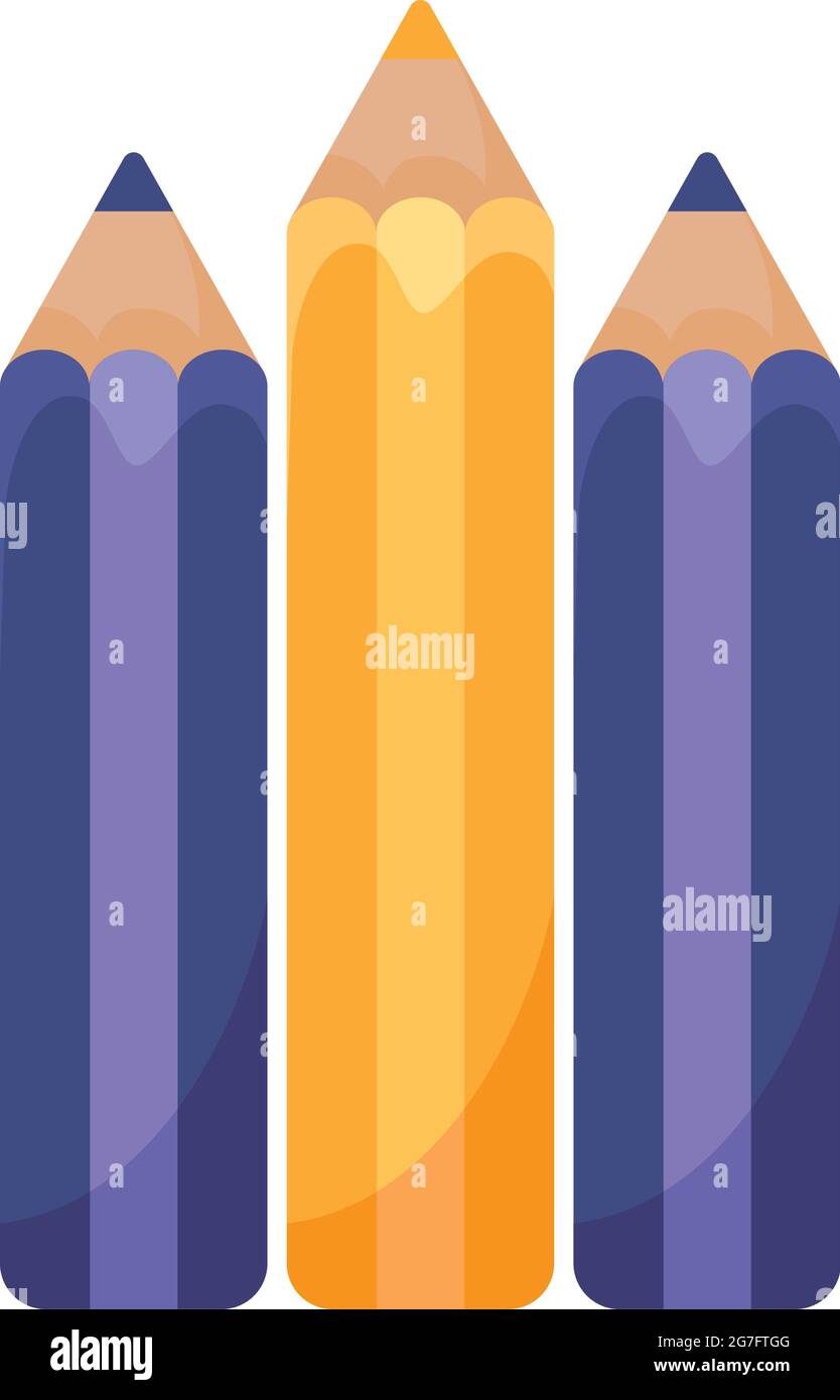three pencils design Stock Vector Image & Art - Alamy