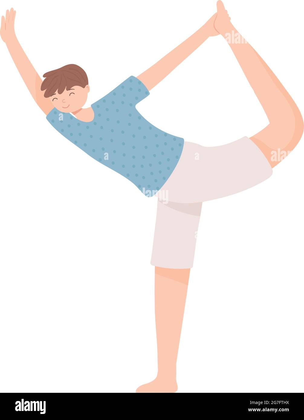 man practicing yoga Stock Vector Image & Art - Alamy