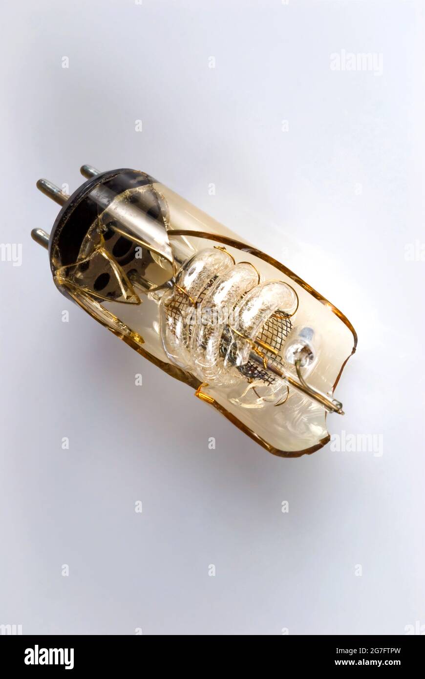 Broken led bulb, broken glass Stock Photo - Alamy
