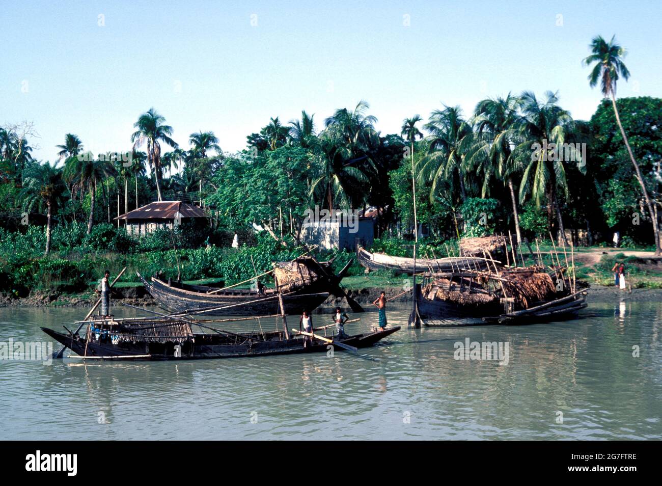 Scene in the vast Ganges delta in Bangladesh Stock Photo - Alamy