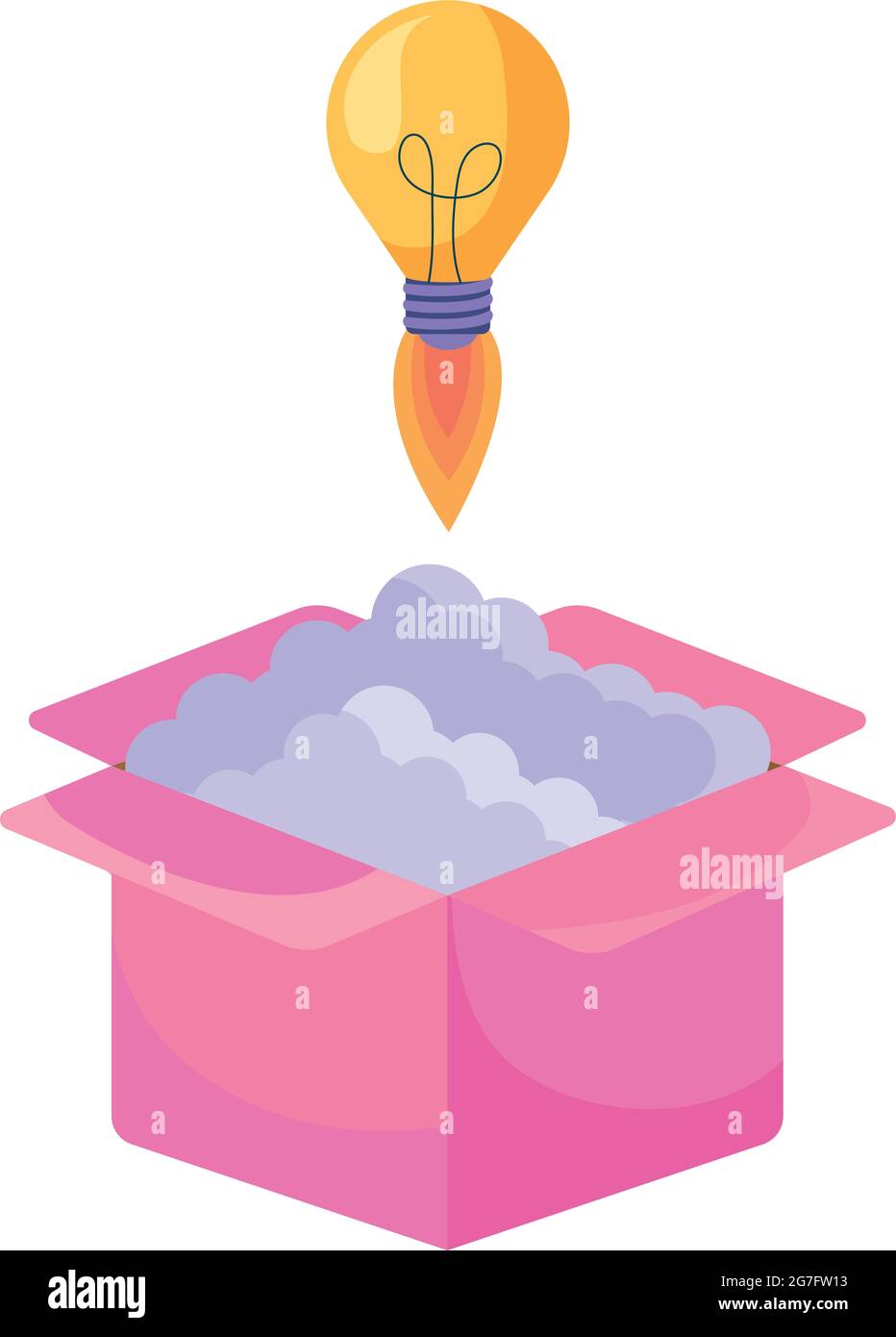 box and lightbulb Stock Vector Image & Art - Alamy