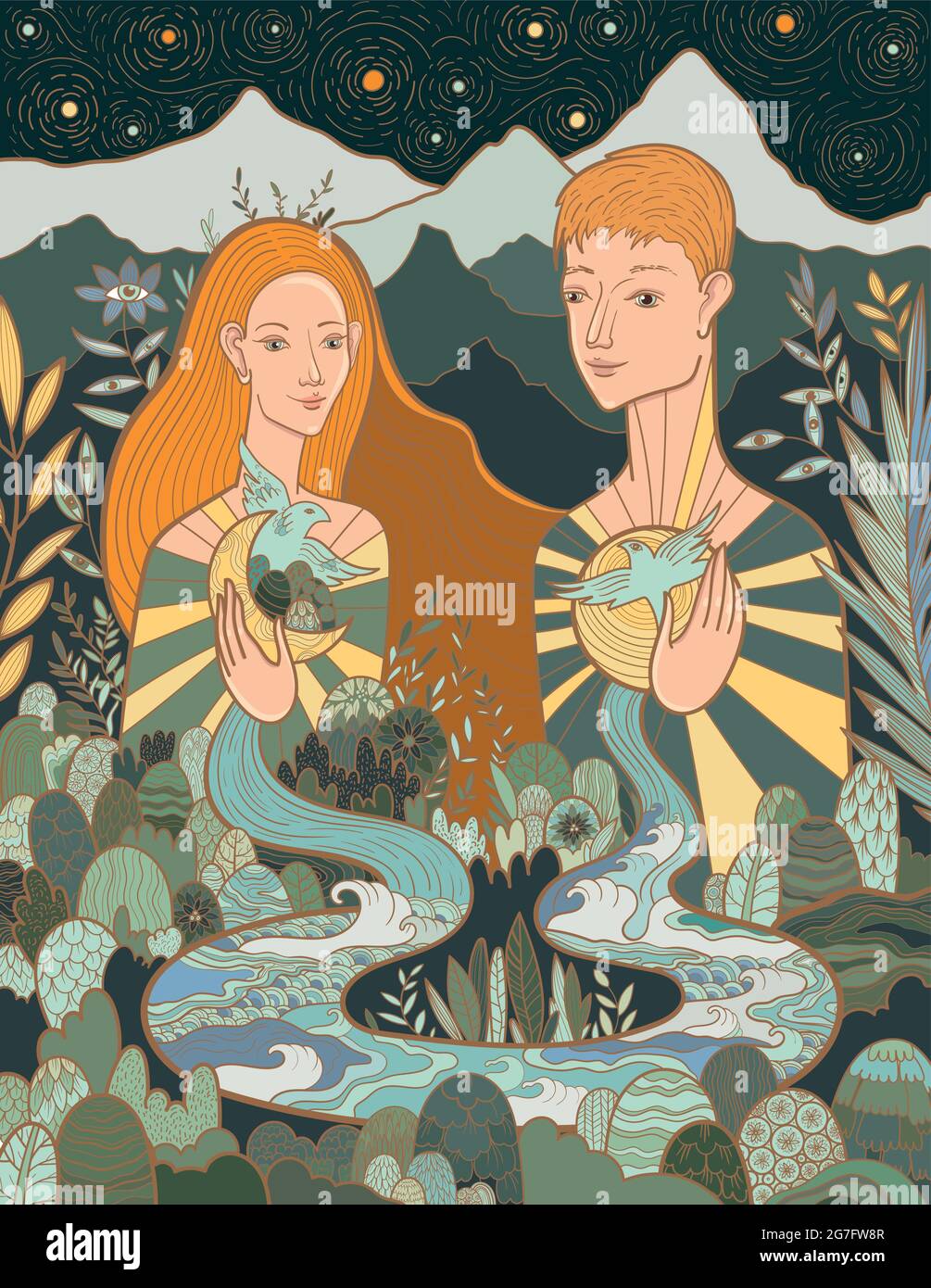 Balance in flight Stock Vector Images - Alamy