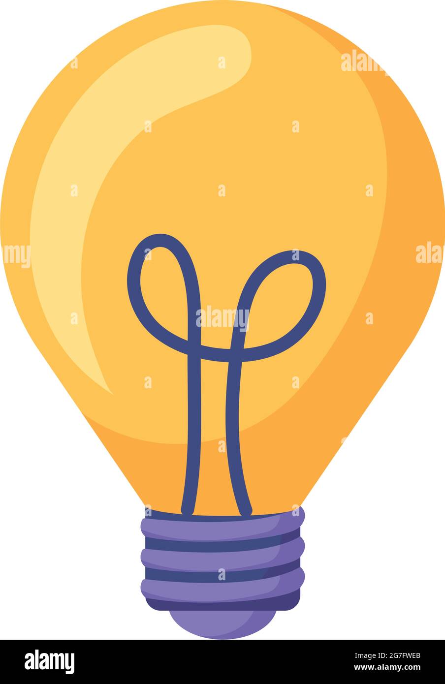 yellow light bulb Stock Vector Image & Art - Alamy