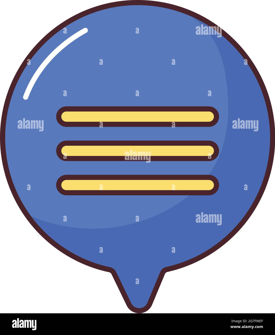 blue message bubble Stock Vector Image & Art - Alamy